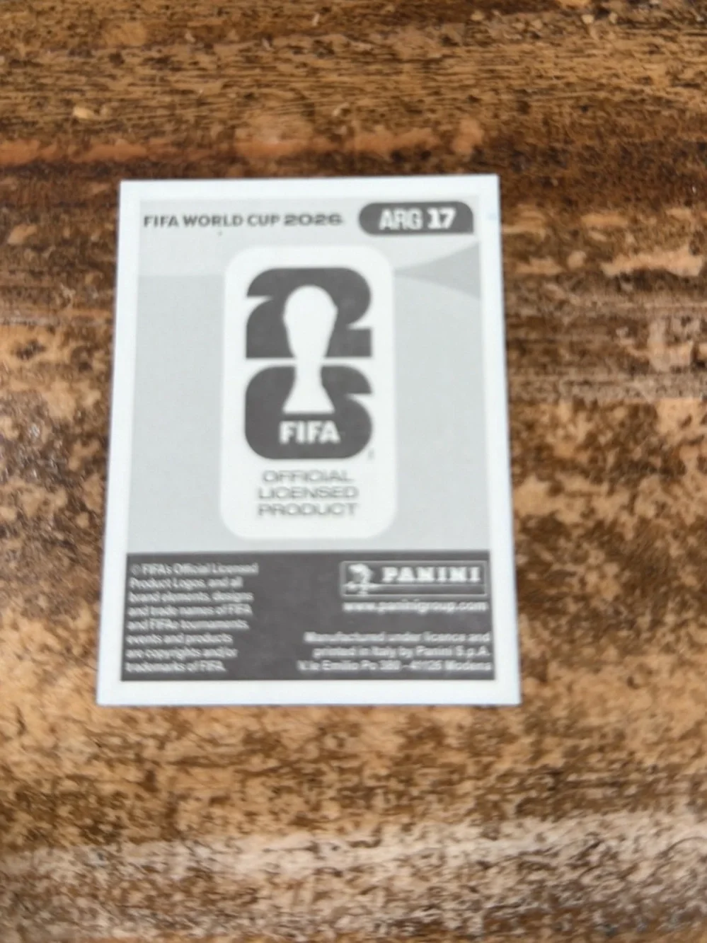 Panini | Other | Messi Blue Cumple Foil226 Panini Fifa World Cup ...